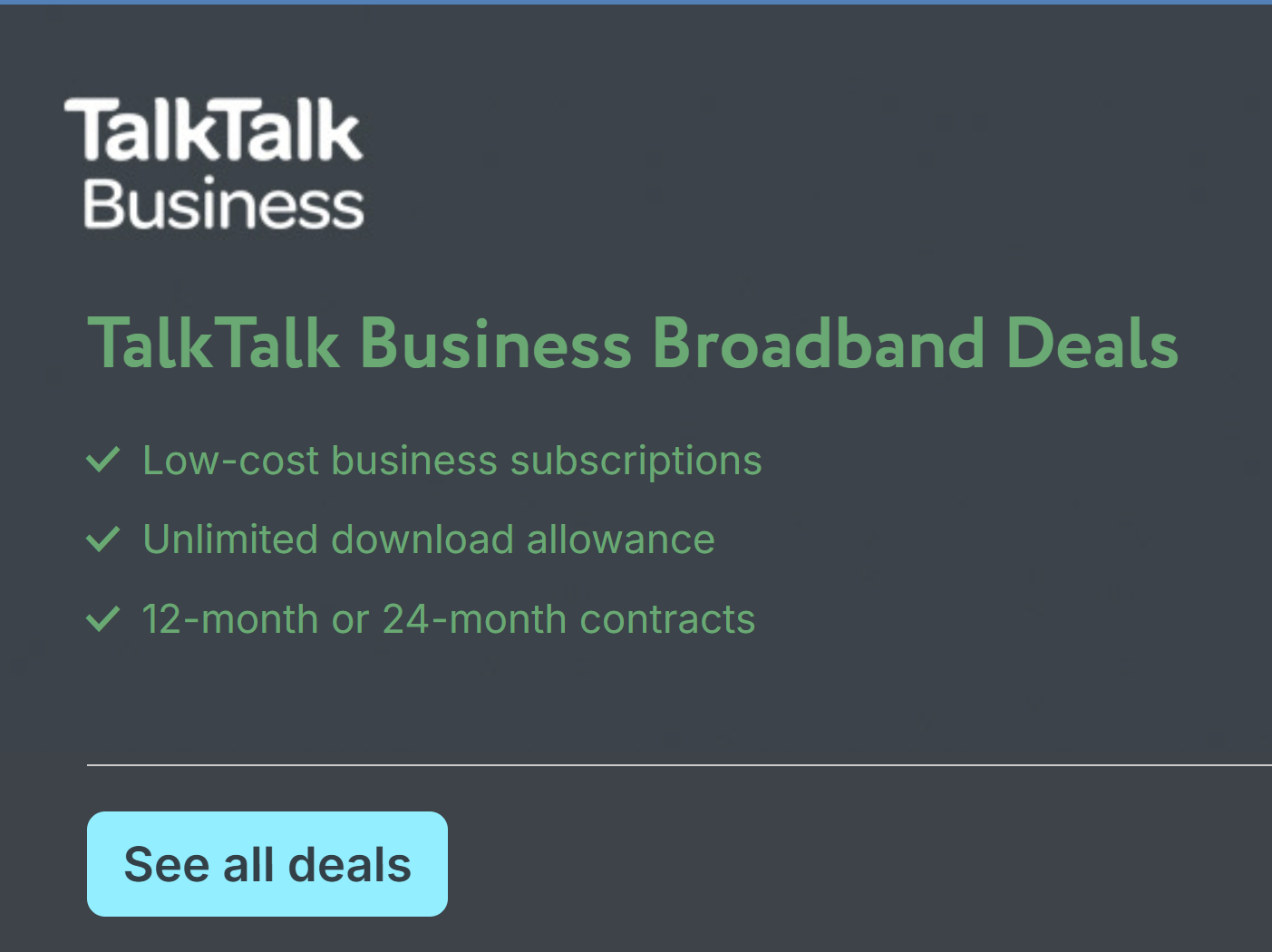 TalkTalk Business Broadband deals | Compare with Broadband Finder